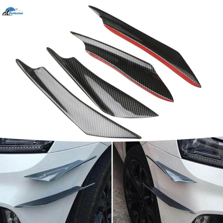 4 Pieces Front Bumper Lip Diffuser Curved Shape ,Front Bumper Diffuser ...