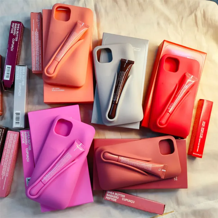 Rhode New Color INS Lipstick Silicone DIY Phone Case For iPhone 16 15 ...