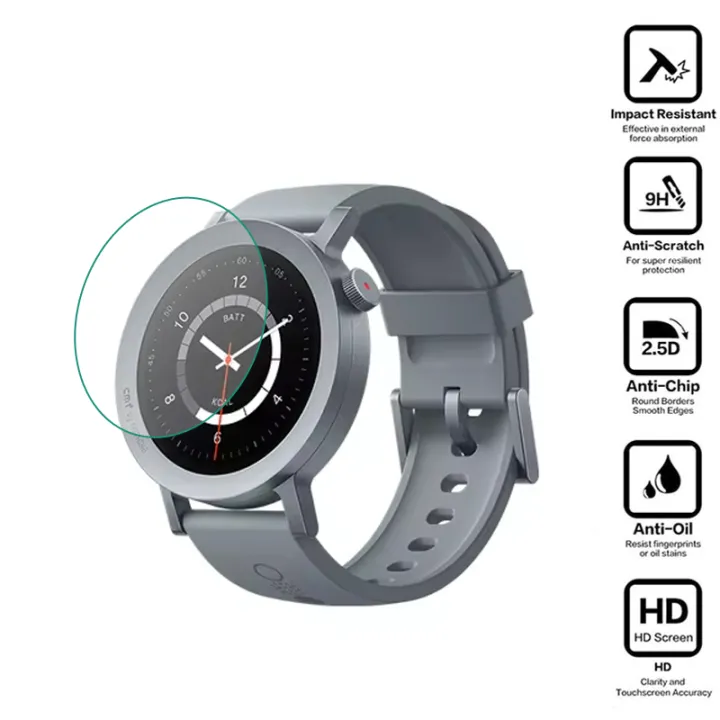 Smartwatch Hard Tempered Glass Clear Protective Film Guard For Nothing ...