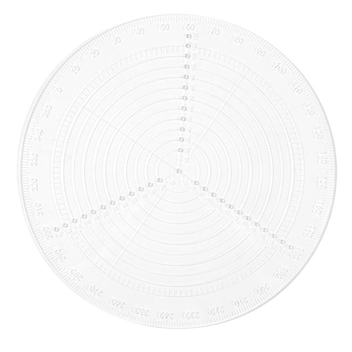 KOGEEK 300mm/11-inch Round Center Finder Compass Clear Acrylic Lathe ...