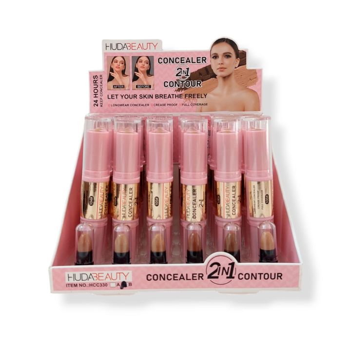 Huda Beauty Concealer 2 in 1 Contour & Glow Stick Matte Contour ...