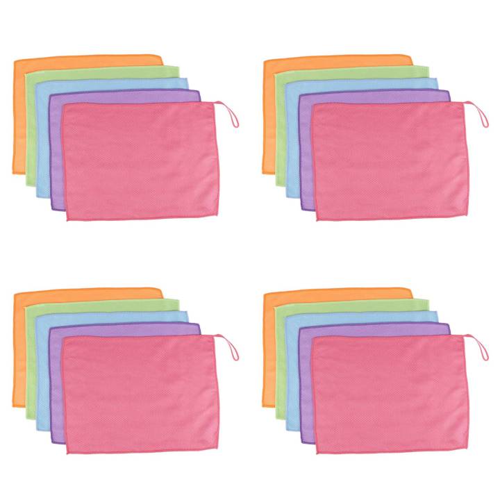 20Pieces Fish Scale Rags Super Absorbents Microfiber Polishing Cleaning ...