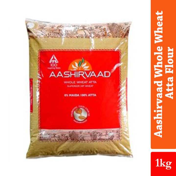 Aashirvaad Whole Wheat Atta Flour 1kg | Daraz.lk