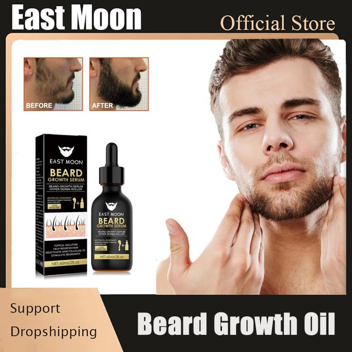 Men Beard Growth Serum Hair Styling Essential Oil Grow Beard Thicker ...