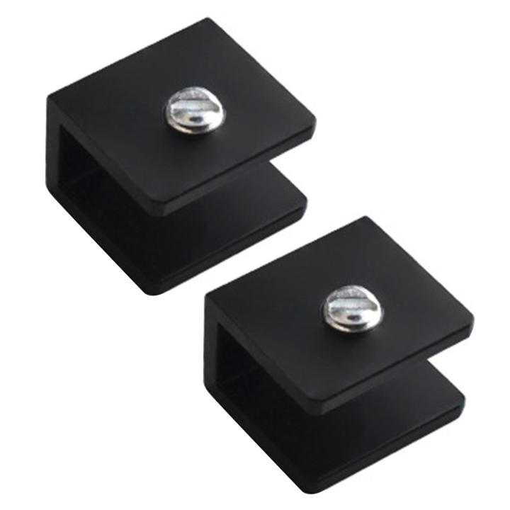 Black Glass Clips Flat Stainless Steel Strong Bearing Capacity Flat ...