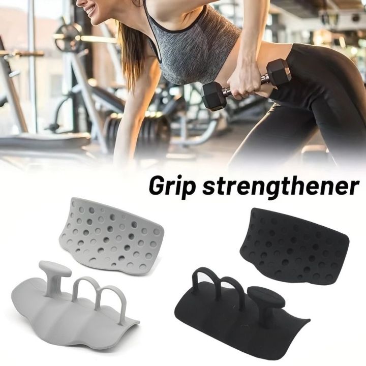 Pair Portable Silicone Grip Strengthener Hand Strength Trainer Finger ...