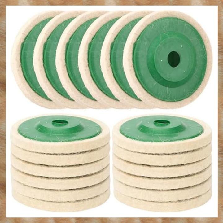 18 Pack Disc Wheel for 100 Angle Grinder, Buffing Polishing Buffer Bore ...
