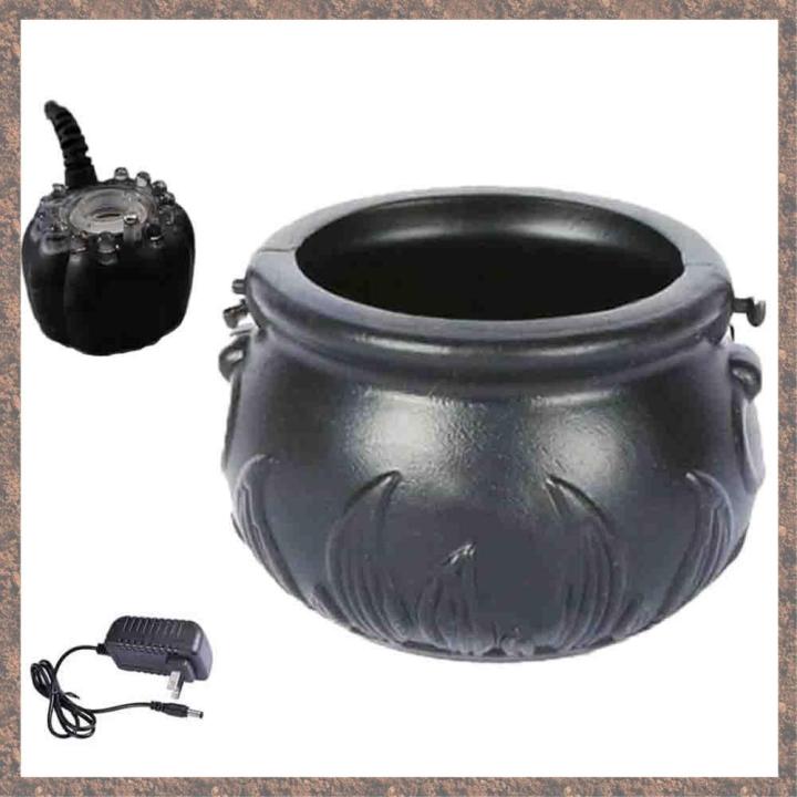 Halloween Witch Pot Cauldron Mister Mist Maker Smoke Fog Machine Color ...