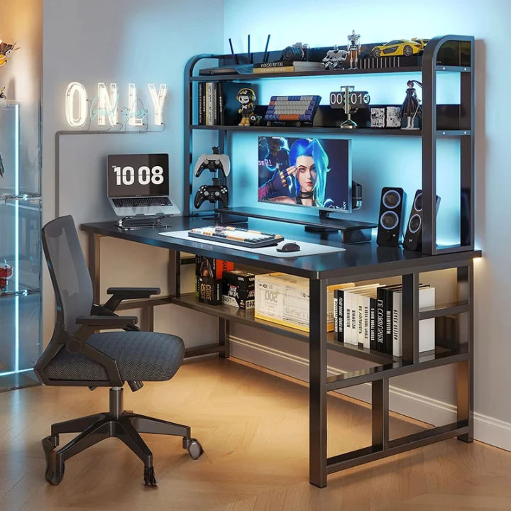 【HOT】 Computer Desktop Desk Home Writing Desk Office Furniture Study ...