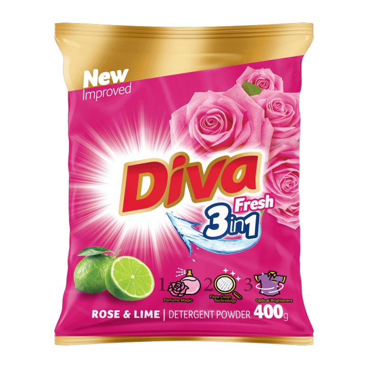 Diva Fresh Rose & Lime Detergent Powder 400g | Daraz.lk