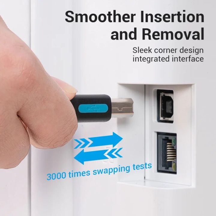 Vention USB C to USB Printer Cable for MacBook Pro Scanner Fax machine ...