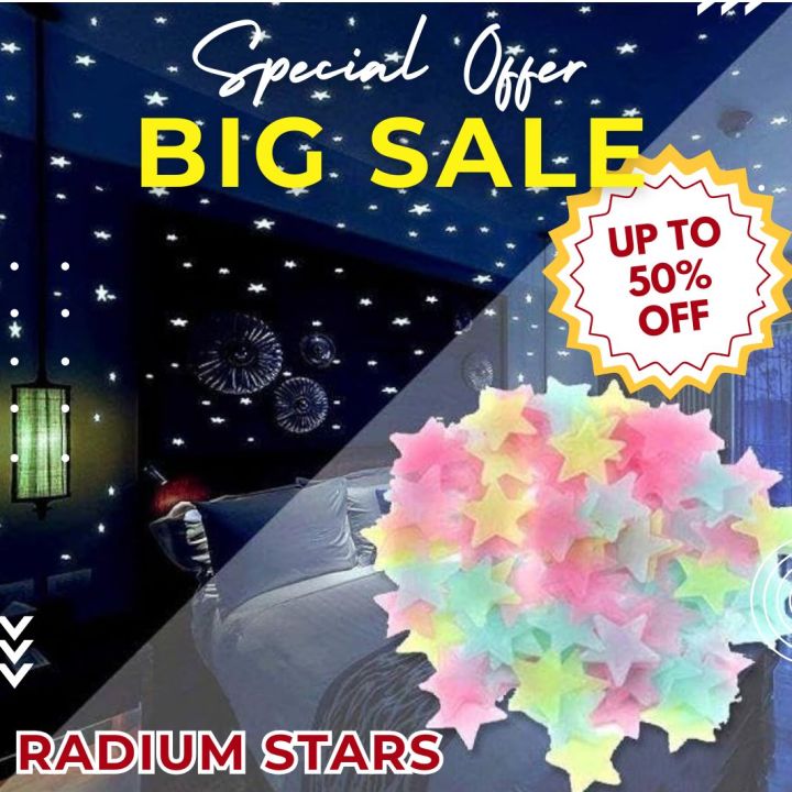 Radium stars high quality stickers Radium Stars Wall Stickers Glowing ...