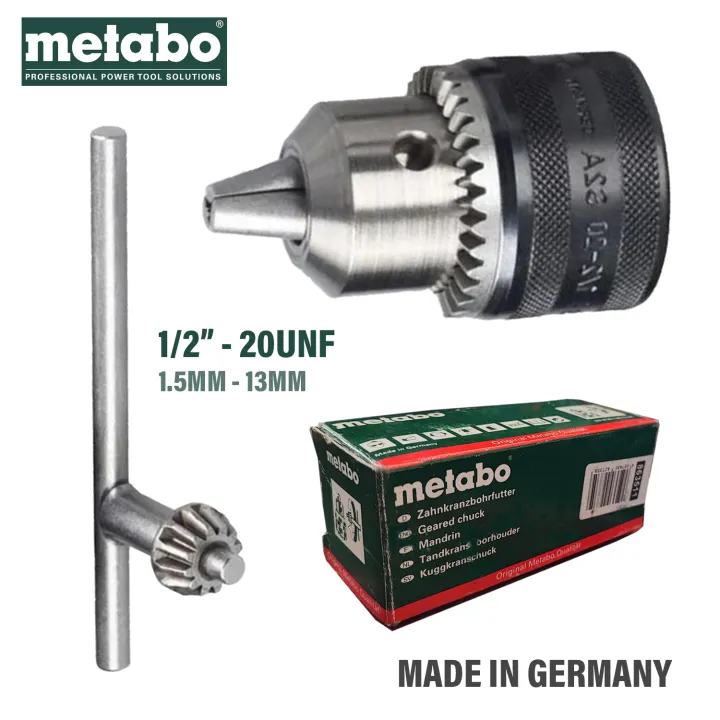 Drill chuck with key 13mm 20unf (1.5mm-13mm) METABO brand Made in ...