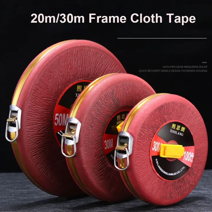 Mini 20m/30m Frame Cloth Tape Retractable Maximum Range Tape Measure ...