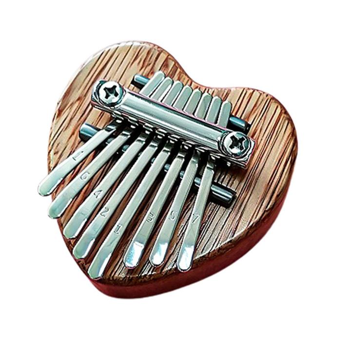【World Supermarket 2021】8-Key Heart Shape Thumb Kalimba Finger Musical ...