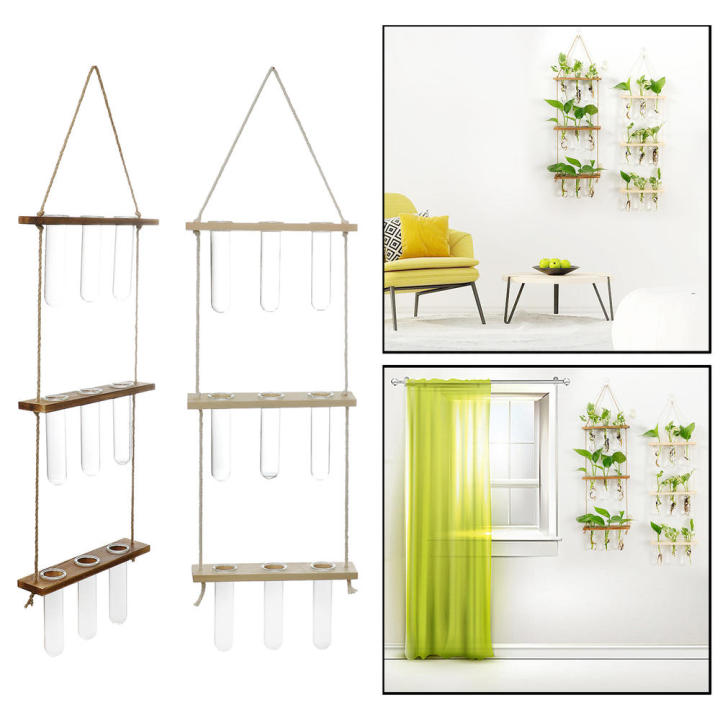 Test Tubes Glass Planter Wall Hanging Terrarium Container Flower Bud ...