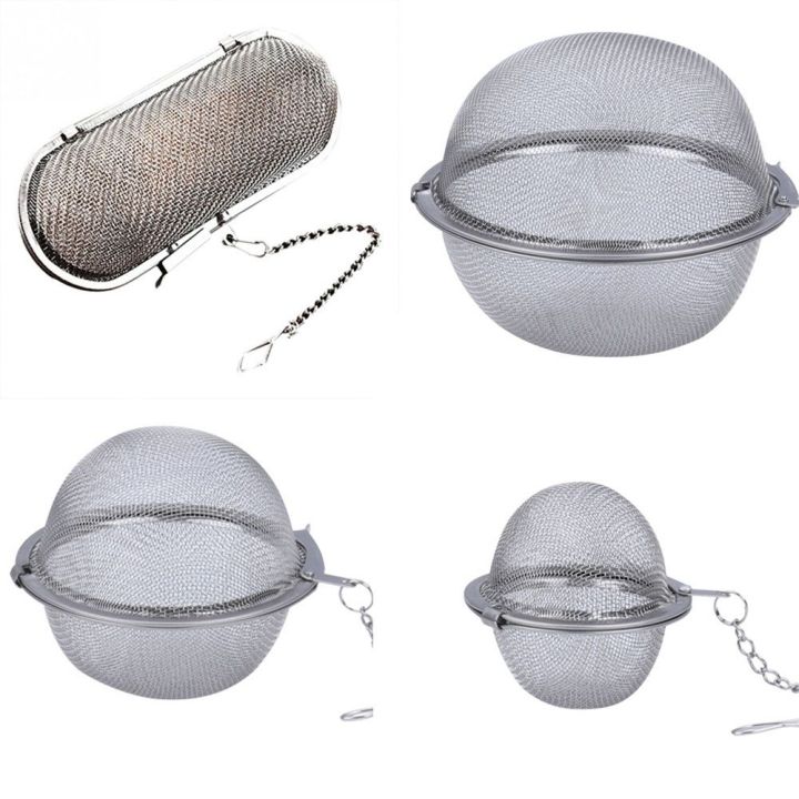 Stainless Steel Spice Filter Fine Mesh Tea Infuser With Hook Long Chain ...