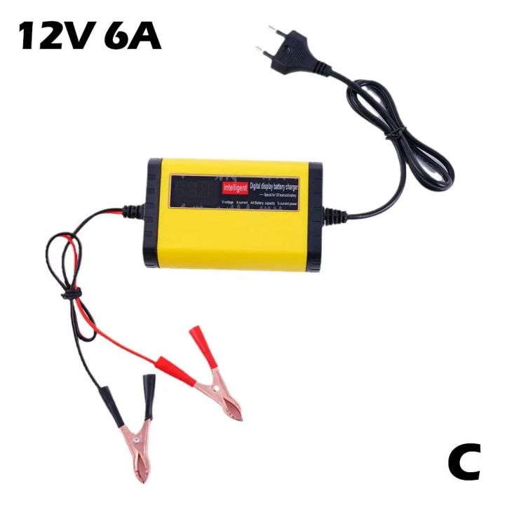 12v 2a Car Battery Charger Led Display Motorcycle Batteries Power ...