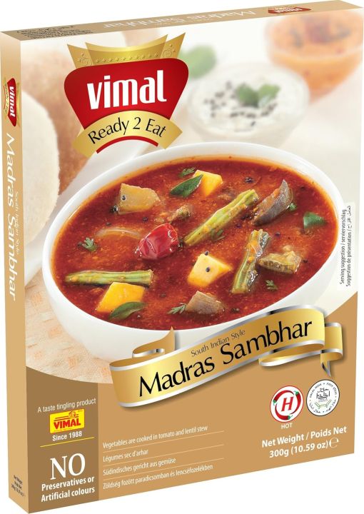 VIMAL Ready to Eat Madras Sambhar Instant Mix Vegetarian with No Added ...