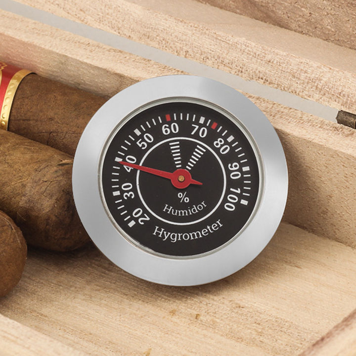 Mechanical Analog Hygrometer, Design, Perfect for Humidor & Indoor ...