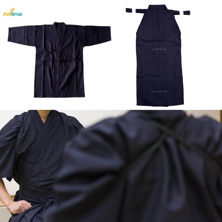 Japanese Kendo Uniform Set Kendo Outfit Men Women Japanese Kimono 165cm ...