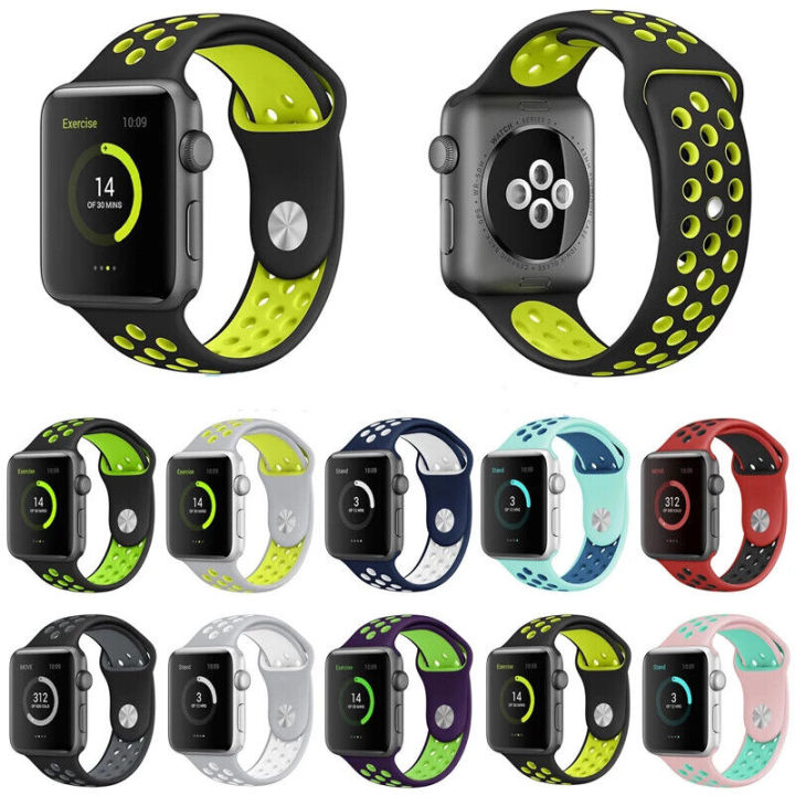 Silicon Nike Sport Strap For Iwatch Series 42mm 44mm 45mm 49mm Nike ...