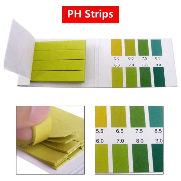 80 Strips/pack pH test strips PH Meter Paper PH Controller 5.5-9.0 ...