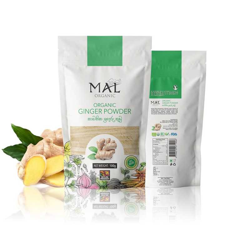 Mal Organic Ceylon Ginger Powder - 100g | Daraz.lk