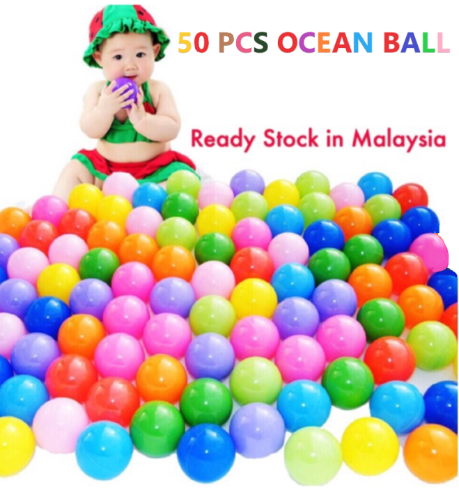 50pcs Ocean Ball Superior Toy Play Ball Baby Kid Swim Fun Colorful Soft ...