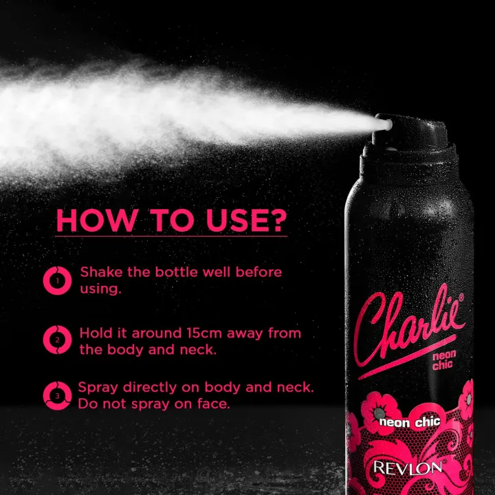 Revlon Charlie Neon Chic Perfume Body Spray | Vibrant, And Naturally ...