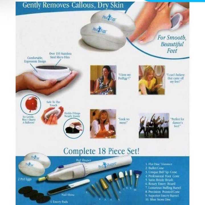 18pcs Handheld Pedi Mate Professional Pedicure Set Ped Egg Pedicure ...