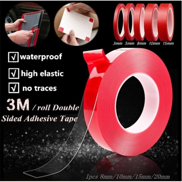3M Acrylic Double Side Adhesive Tape 5mm, 6mm, 8mm, 10mm, 20mm ...