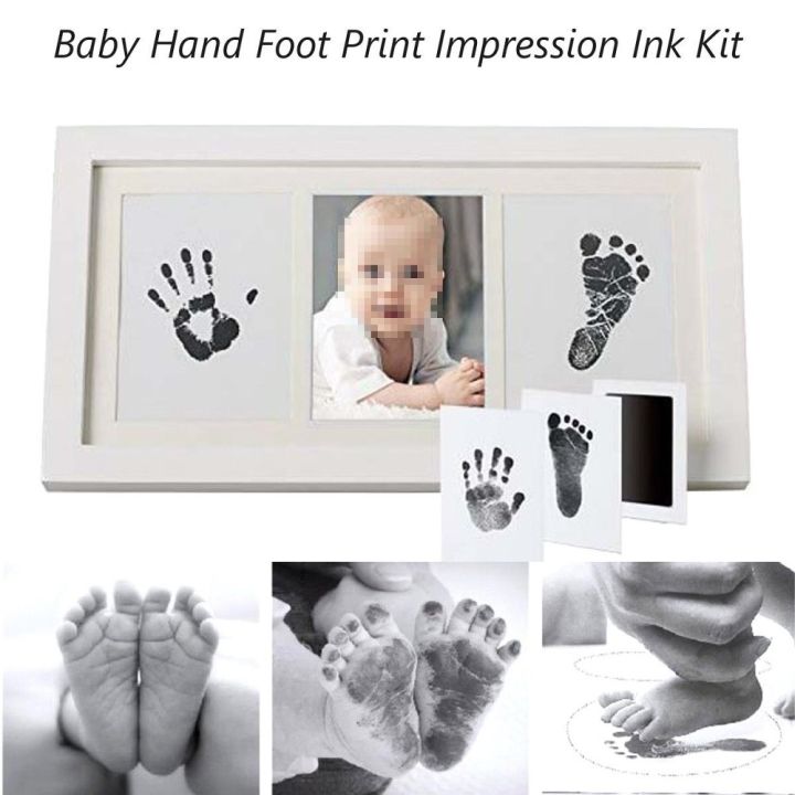 DIY Baby Hand Foot Ink Pad Imprint Print Ink Kit Frame Footprint Cast ...
