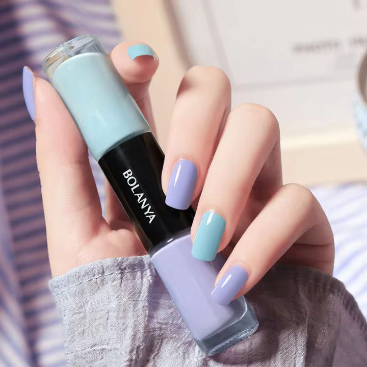 BOLANYA 12ml Unique Double-headed Quick-drying Two-color Nail Polish ...