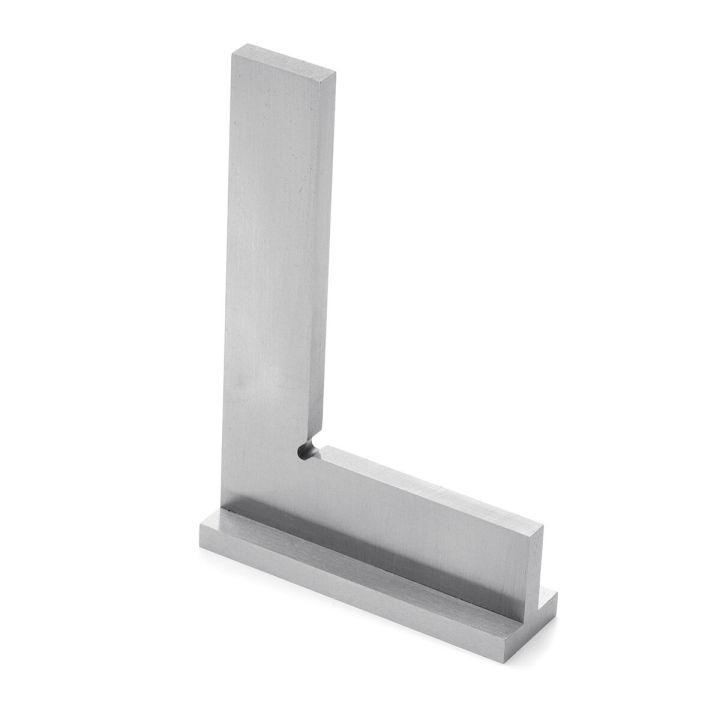 DIN875-2 100x70mm 90 Degree Angle Corner Square Ruler Wide Base Gauge ...