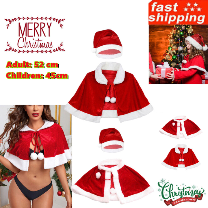 Luxury Santa Claus costume Fluffy Children Warm Christmas cloak Soft ...