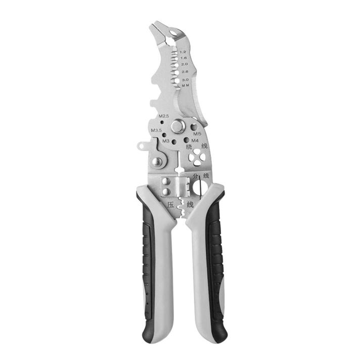 Certiou Wire Stripper Tool Professional Multi-function Wire Stripper Crimper Cutter Pliers for ...