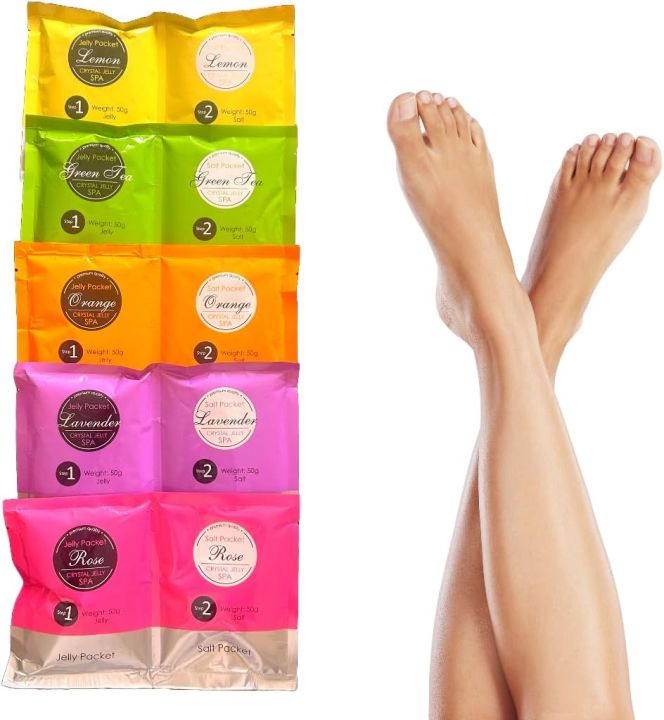 Crystal Jelly Foot Spa Bath Salt Pedicure with Maris Salt Exfoliating ...
