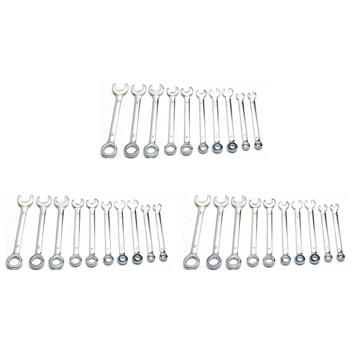 BRADOO 30Pcs Mini Wrench Dual Heads Offset Ring Spanner Tools Spanner ...