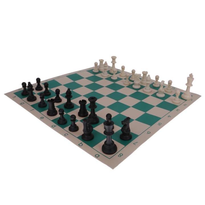 Chess Game Roll Up Mat Chessboard Set Classic Chess Pieces Outdoor Game ...