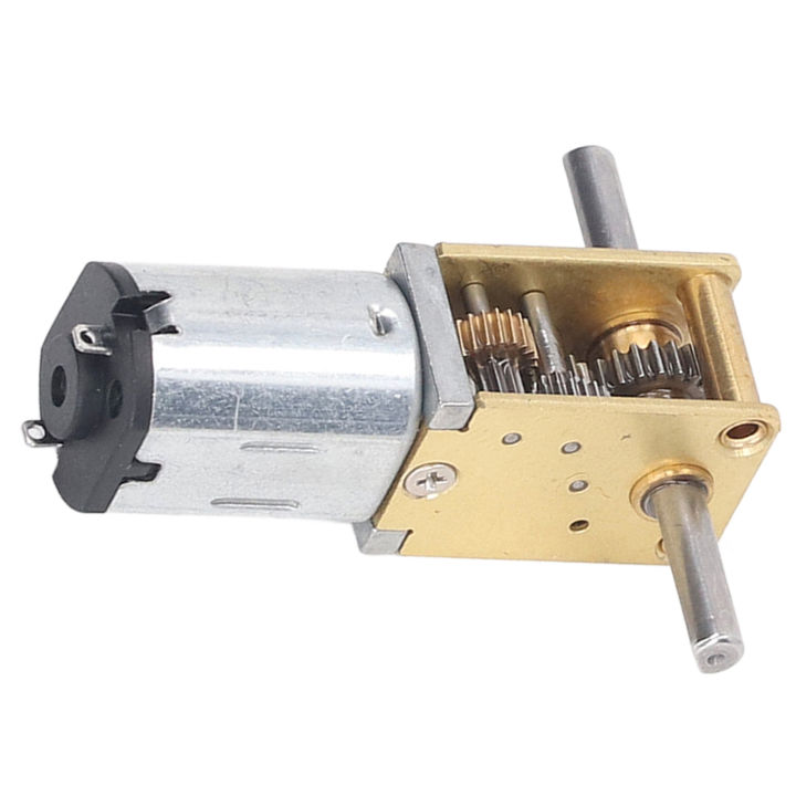Mini Gear Motor 7RPM DC3V Strong Metal Gears Low Noise Worm Gear Motor ...