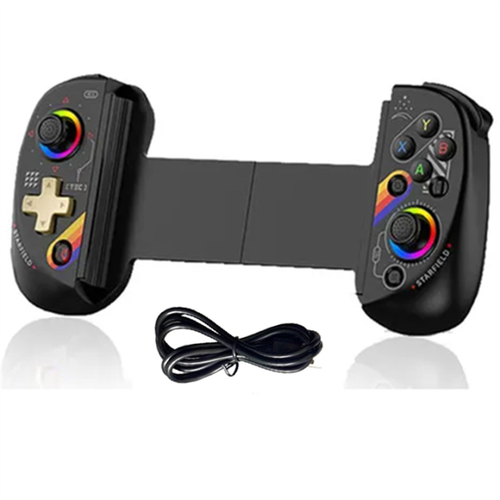 D8 Mobile Stretch with Light Gamepad for Dual Hall Black | Daraz.lk
