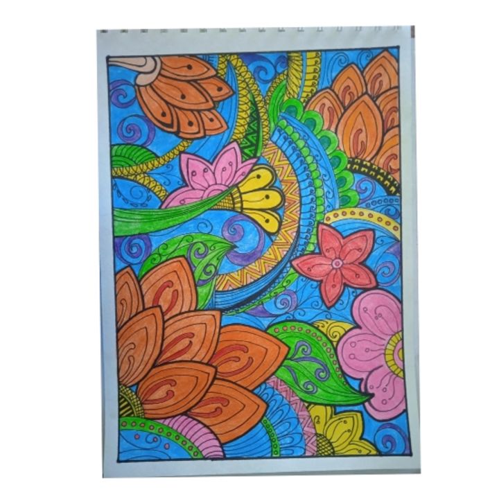 Mandala Drawing Pen Arts Without Frame | Daraz.lk