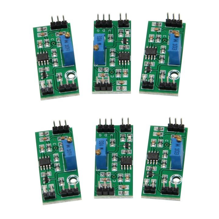 6Pcs LM393 3.5-24V Voltage Comparator Module with LED Indicator High ...