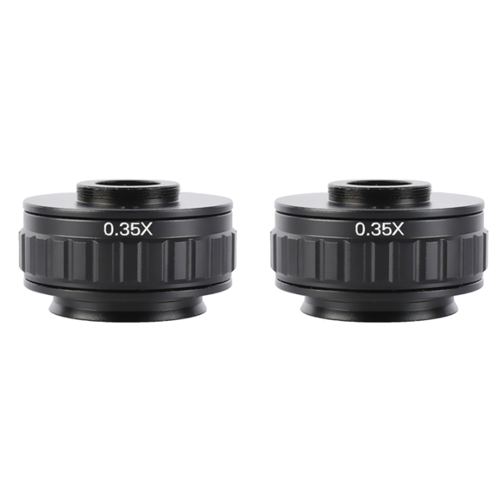 2X C Mount Adapters Lens 0.35X CCD for Trinocular Stereo Microscope ...