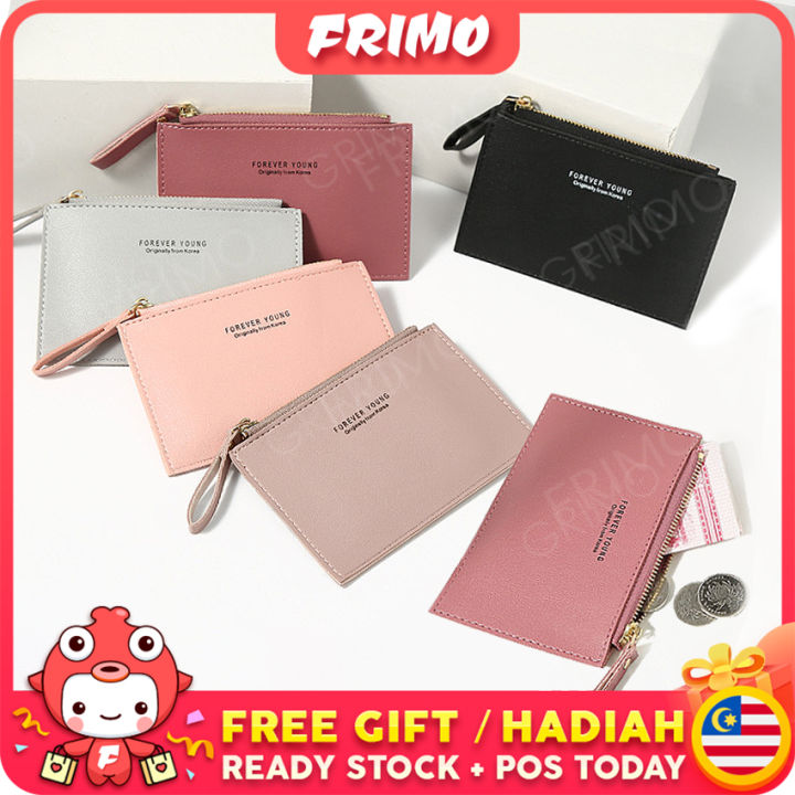 FRIMO Malaysia - Plain Simpato Card Holder Wallet Zip Women's Purse ...