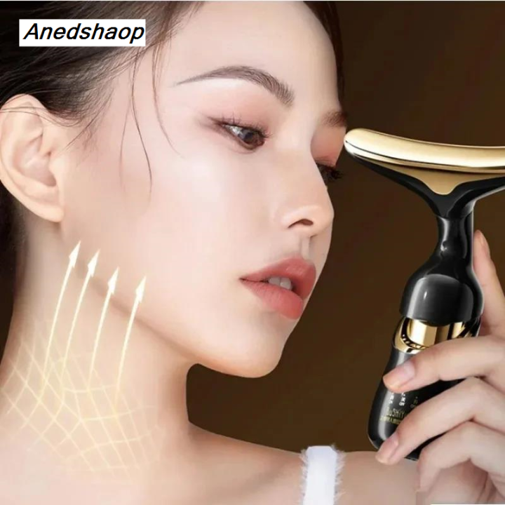 Anedshaop 3 In 1 Face Massager Neck Facial Eye Massage Introducer ...