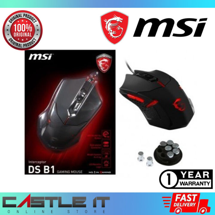 MSI INTERCEPTOR DS B1 RGB / Clutch GM11 GM10 GM20 GM40 GM50 Wired Mouse ...