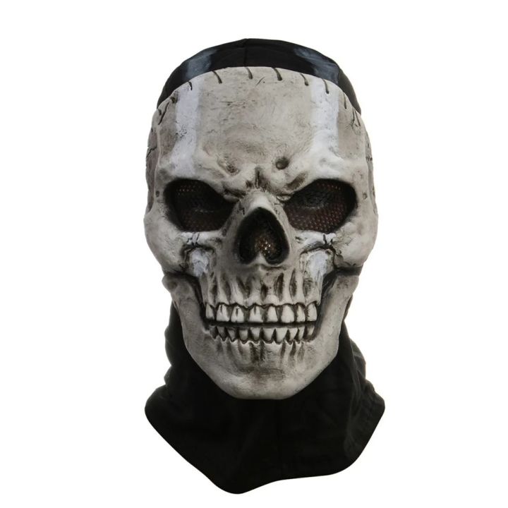 Unisex Halloween Horror Ghost Skull Mask Call of Duty MW2 Latex ...
