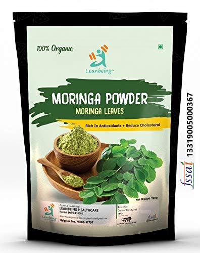 Leanbeing Organic Moringa (Olifera) Leaf Powder- Powerful Vitamins & Antioxidants (200 Gm) (FROM ...